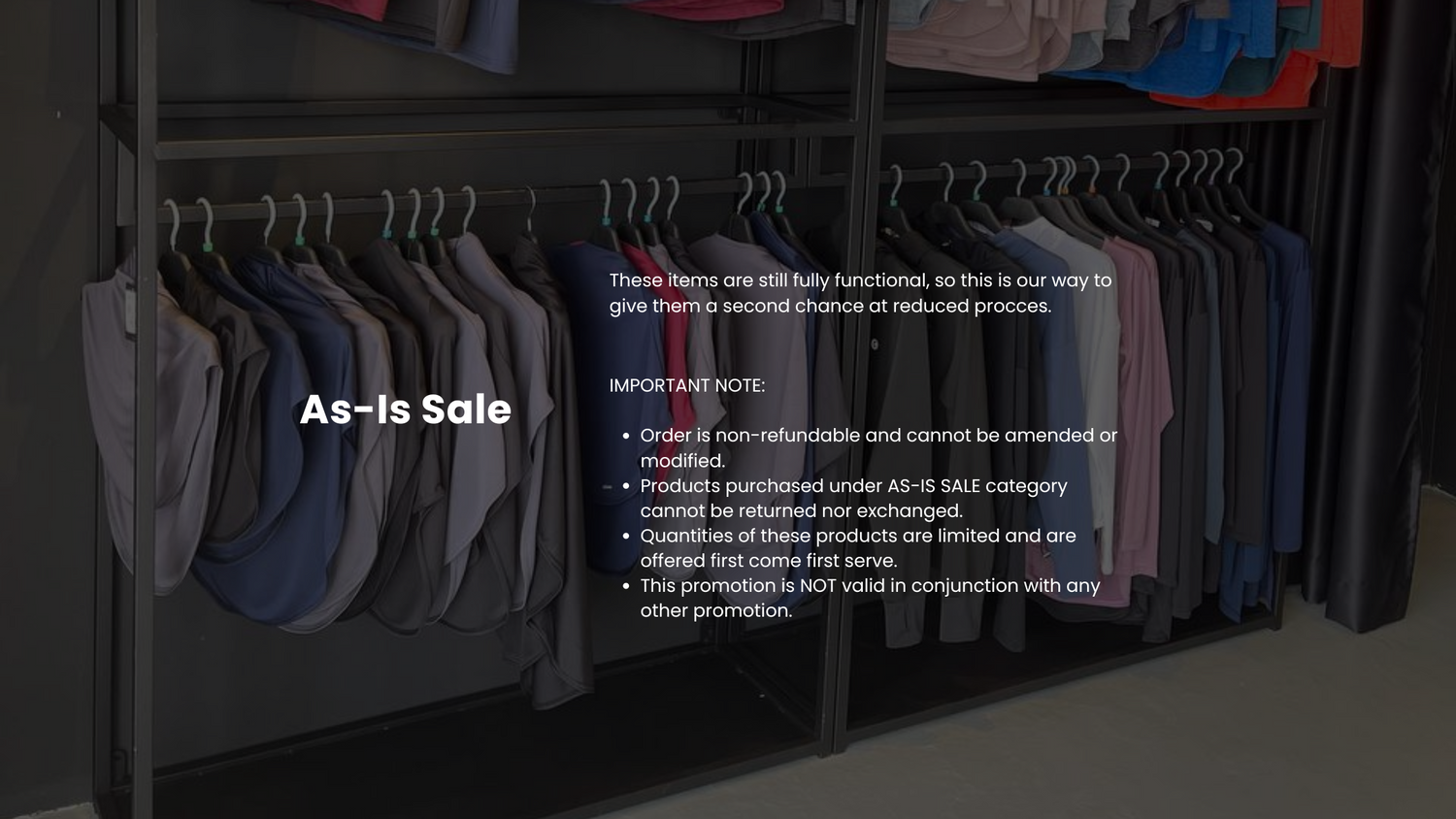 As-Is Sale